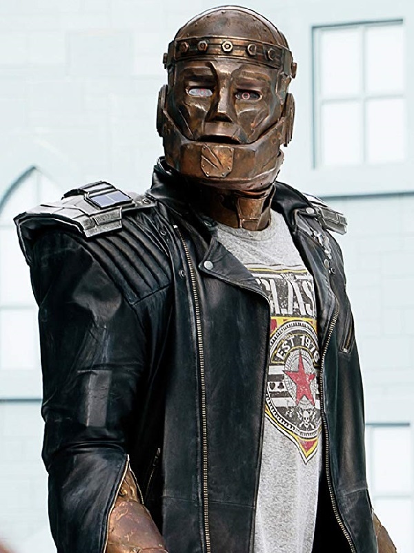 2019 Action Film Doom Patrol Cliff Steele Brendan Fraser Leather Jacket