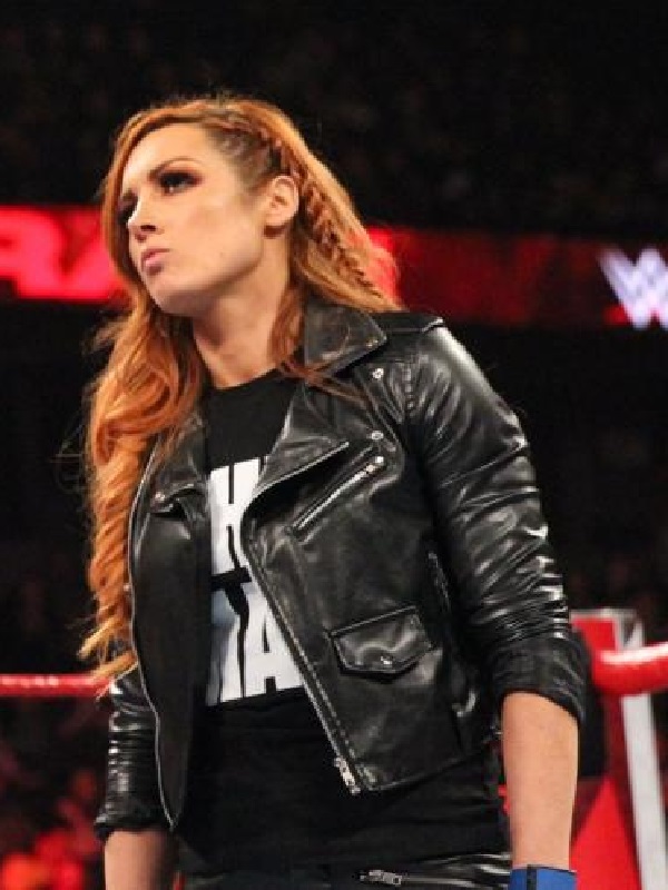 Irish professional wrestler Becky Lynch Leather Jacket